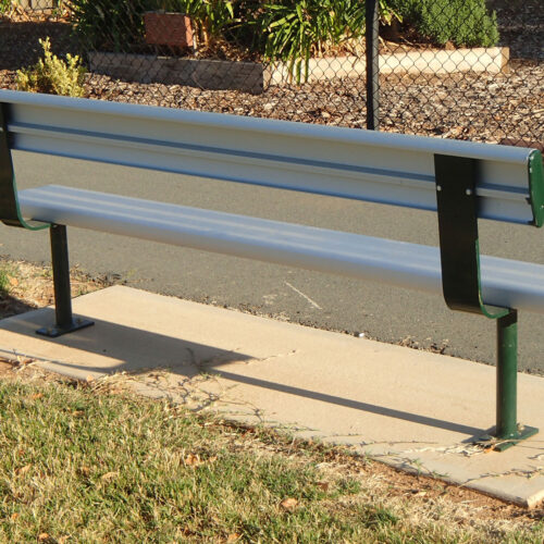 Bolt Down Bench with Back Rest | SeatsPlus