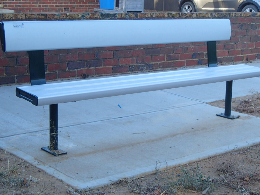 Bolt Down Bench with Back Rest | SeatsPlus