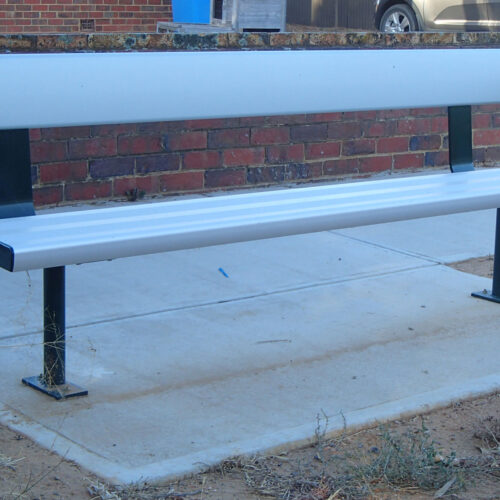 Bolt Down Bench with Back Rest | SeatsPlus