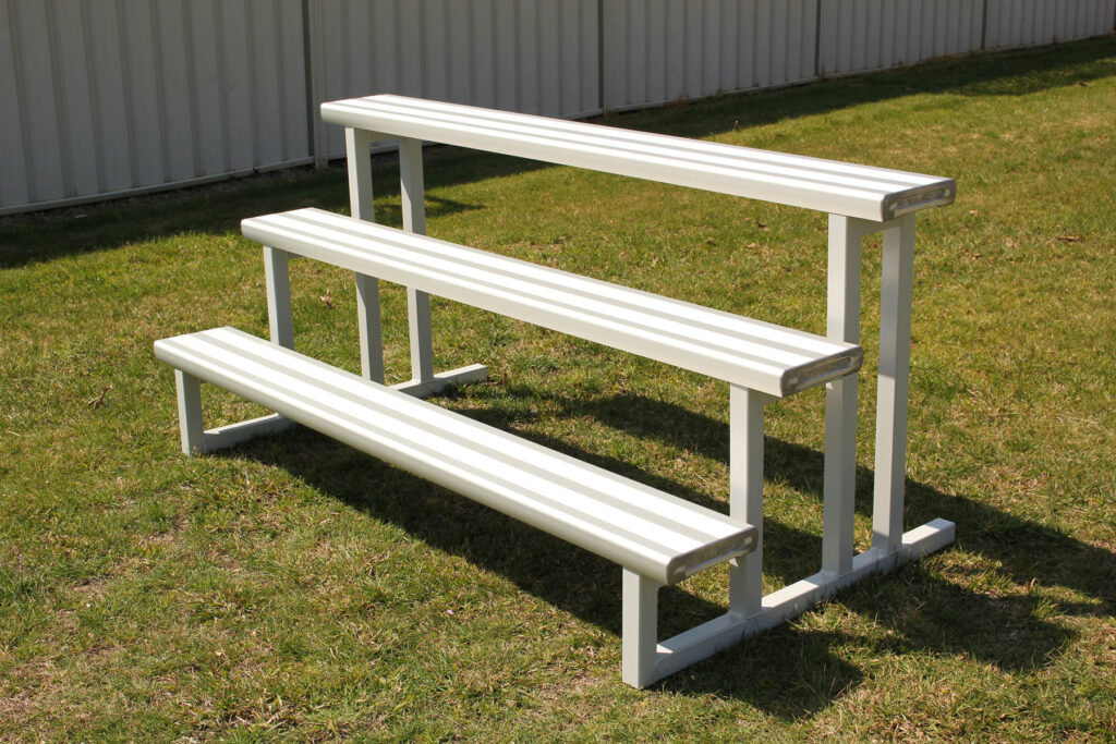 Double Plank Grandstand with Back Rest | SeatsPlus |SeatsPlus