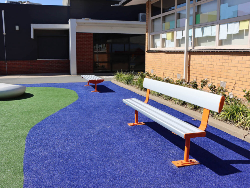 Bolt Down Bench with Back Rest | SeatsPlus