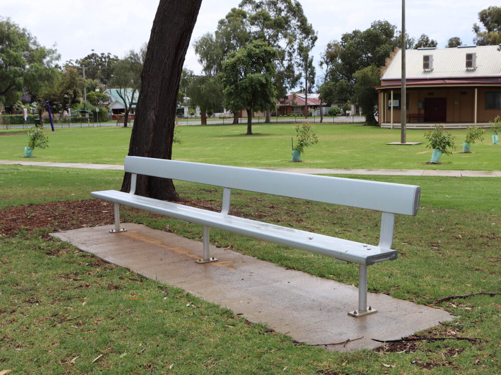 Bolt Down Bench with Back Rest | SeatsPlus