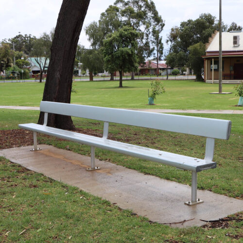 Bolt Down Bench with Back Rest | SeatsPlus