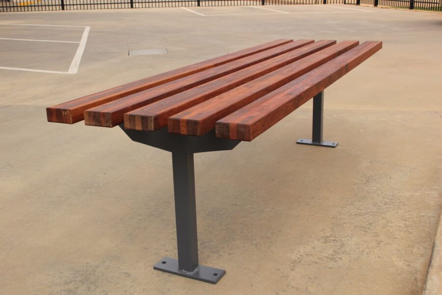 Titan Timber Bolt Down Bench with Back Rest | SeatsPlus |SeatsPlus